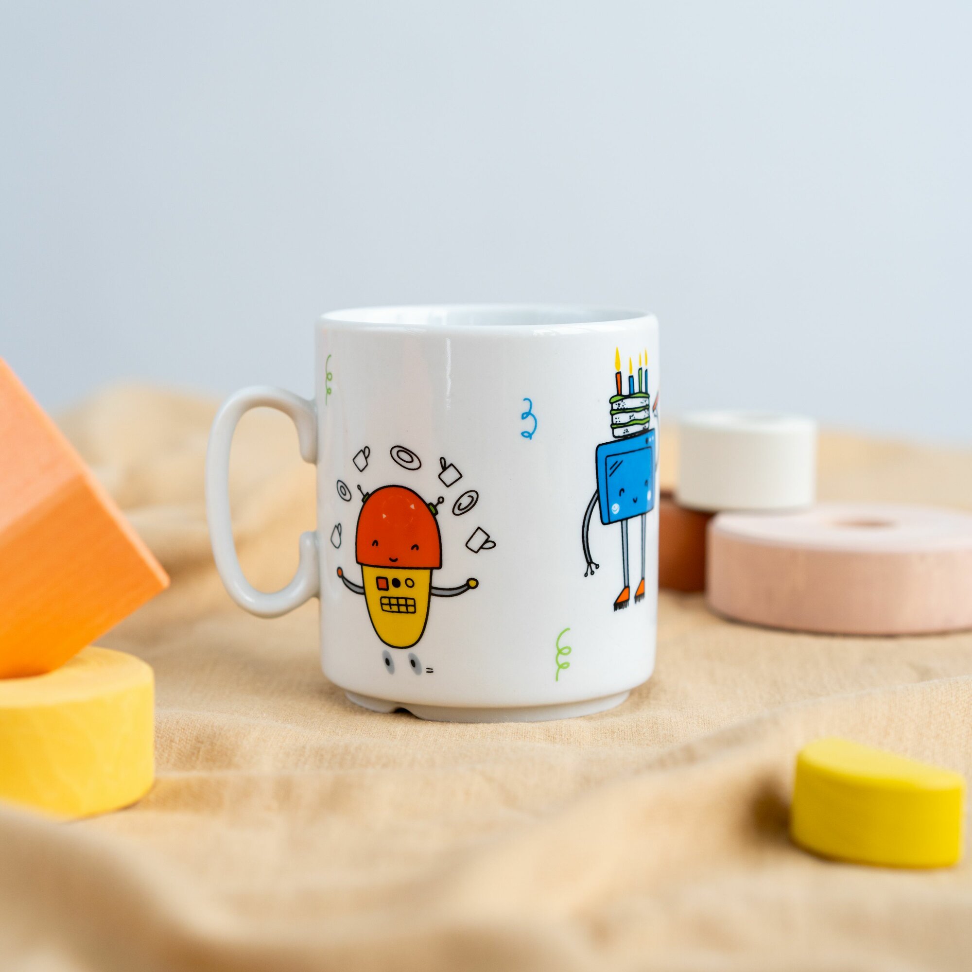 Кружка детская Сотвори Чудо "Все для праздника" керамика, чашка объём 300 мл*