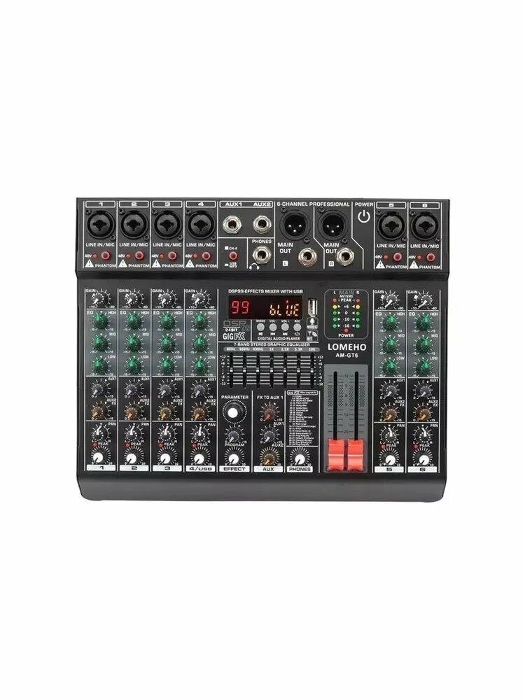 6-канальный микшерный пульт AM-GT6