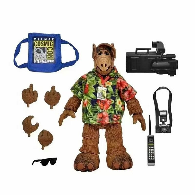 Коллекционная фигурка "NECA" с аксессуарами "Альф. Версия Comic con"/"ALF Ultimate Cosmic Con action figure NECA" (orig. edition)