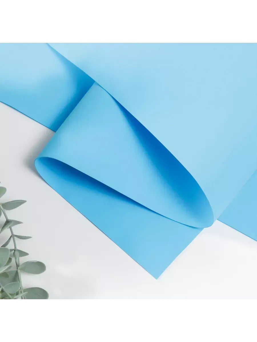 Фоамиран иранский 0,8-1 мм (синий/167) 60х70 см