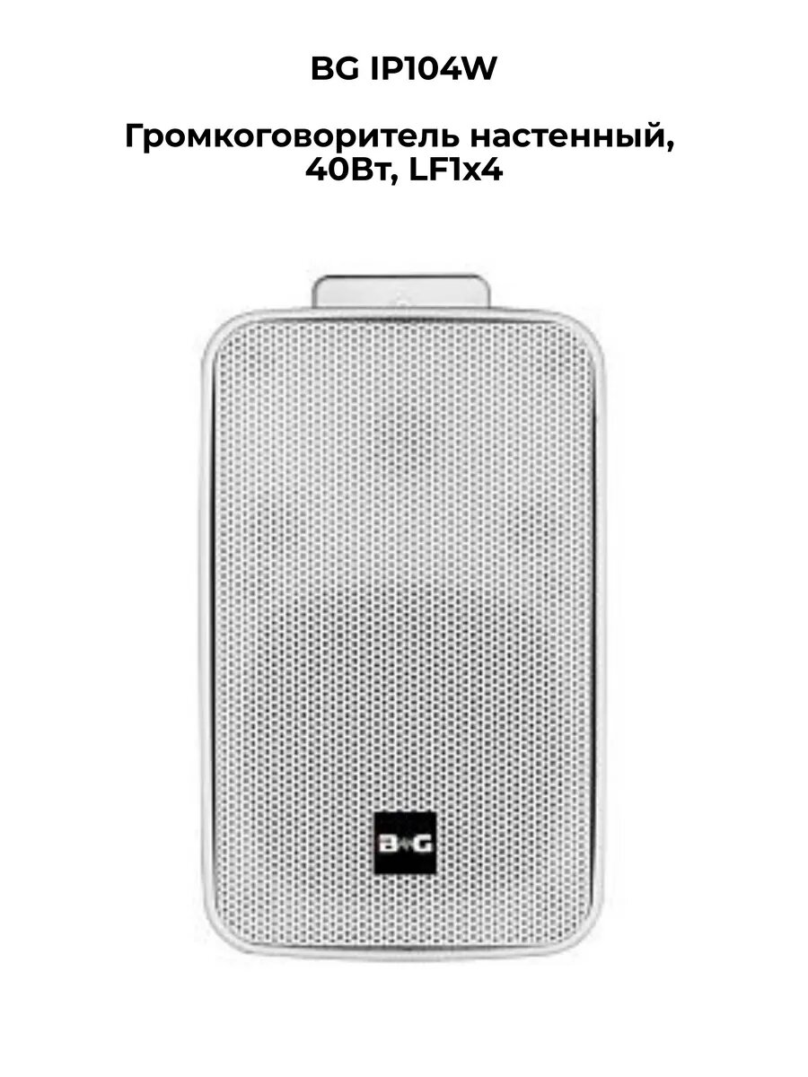 BG IP104W - Громкоговоритель настенный, 40Вт, LF1x4