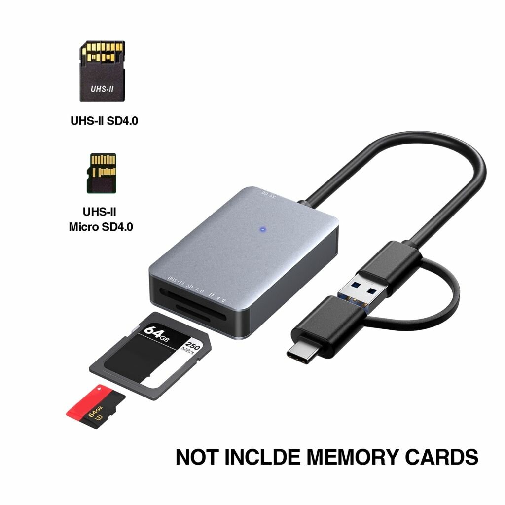 USB + TYPE C TF SD 4.0 кардридер — фото 1