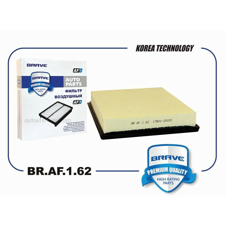 BRAVE BRAF162 Фильтр воздушный BR. AF.1.62 17801-25020 Toyota Camry V70 17-, RAV 4 18- BR. AF.1.62