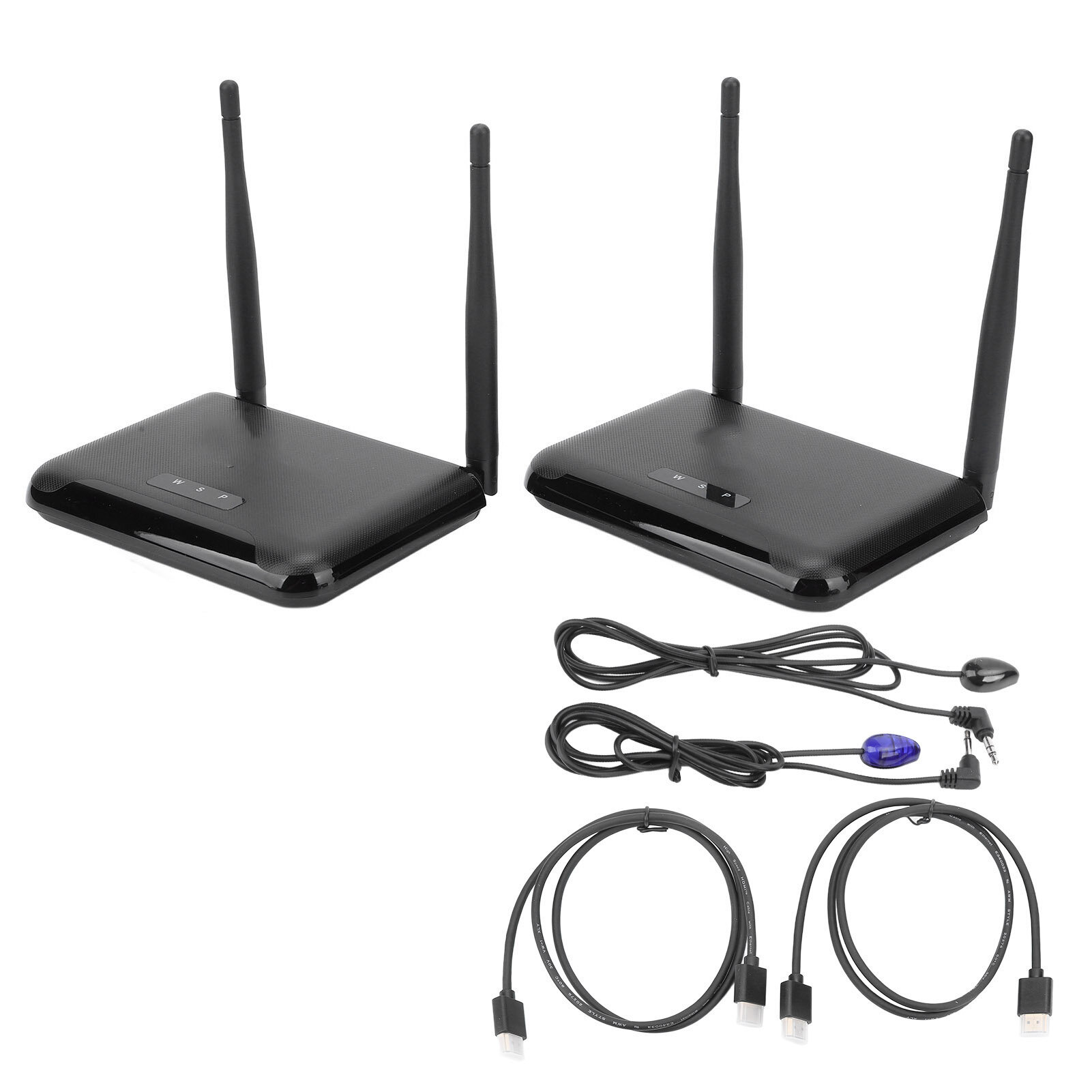 Передатчик и приемник мультимедийного интерфейса HD 4K, беспроводной ИК-удлинитель видеосигнала, вилка 100–240 В (европейский стандарт).