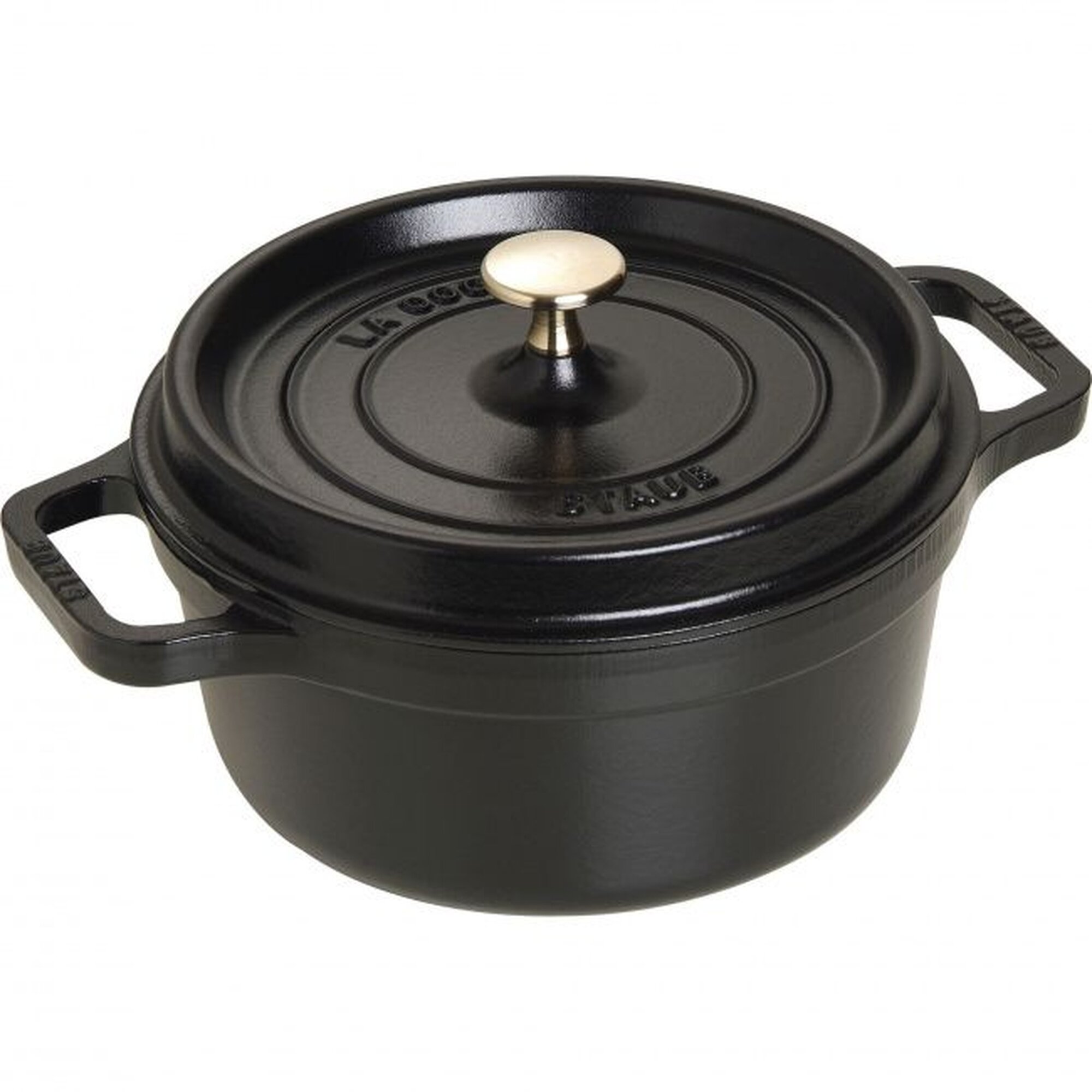 Кастрюля с крышкой STAUB La Cocotte, чугунная, диаметр 22 см, цвет черный, 40509-305-0