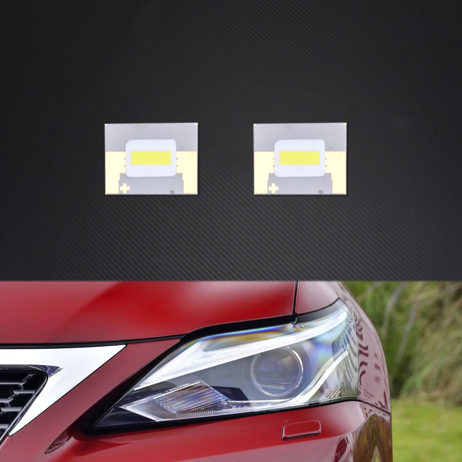 Для Lexus CT CT200 CT200H 2017-2022 автомобильные DRL фары дневные ходовые огни 2pcs for left light