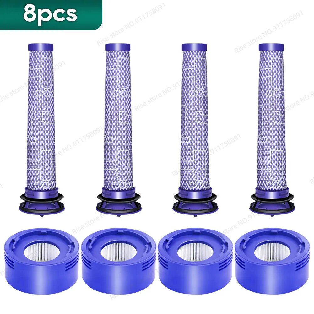 Фильтр для Dyson V7 V8, Set 4, 8 шт.