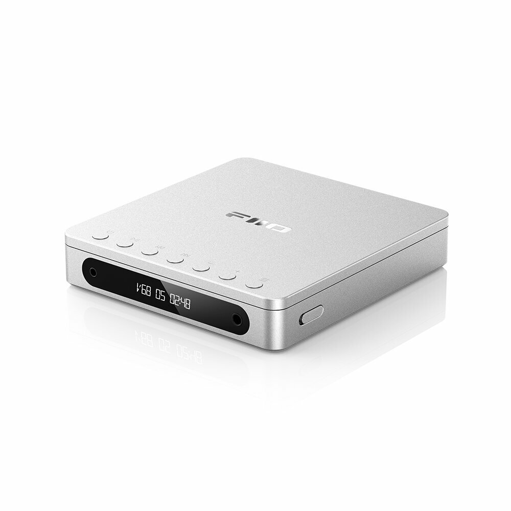 Портативный стерео CD-Плеер c Bluetooth FiiO DM13 BT (F3491D) silver, 10 часов автономной работы