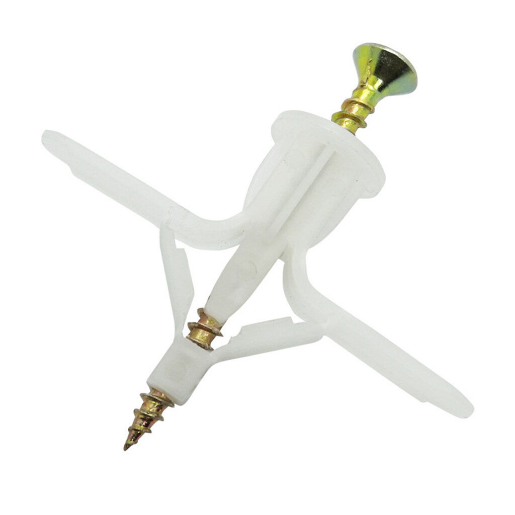 50 шт. расширяющиеся анкеры для гипсокартона в форме бабочки, специальный нейлоновый пластиковый гипсокартон, прочный