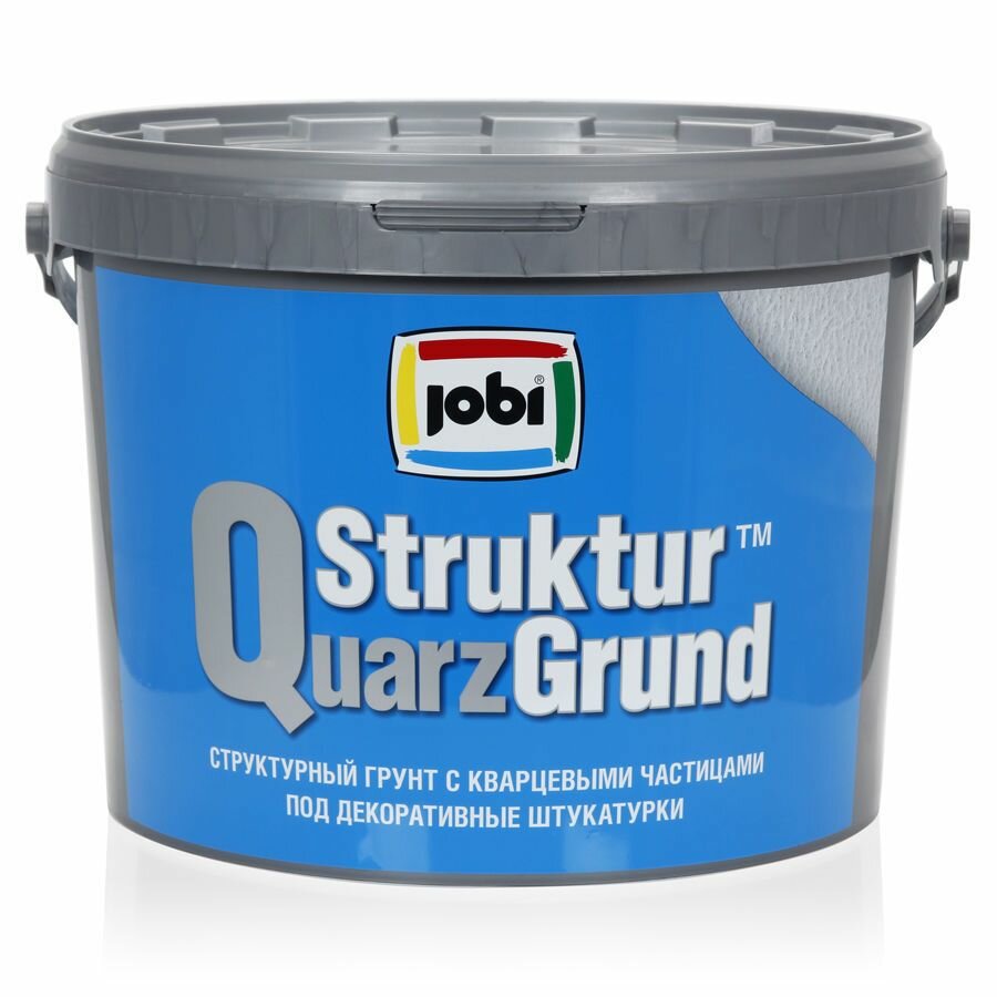 JOBI StrukturQuarzGrund Кварцевый структурный грунт под декоративные штукатурки цвет белый 10 л