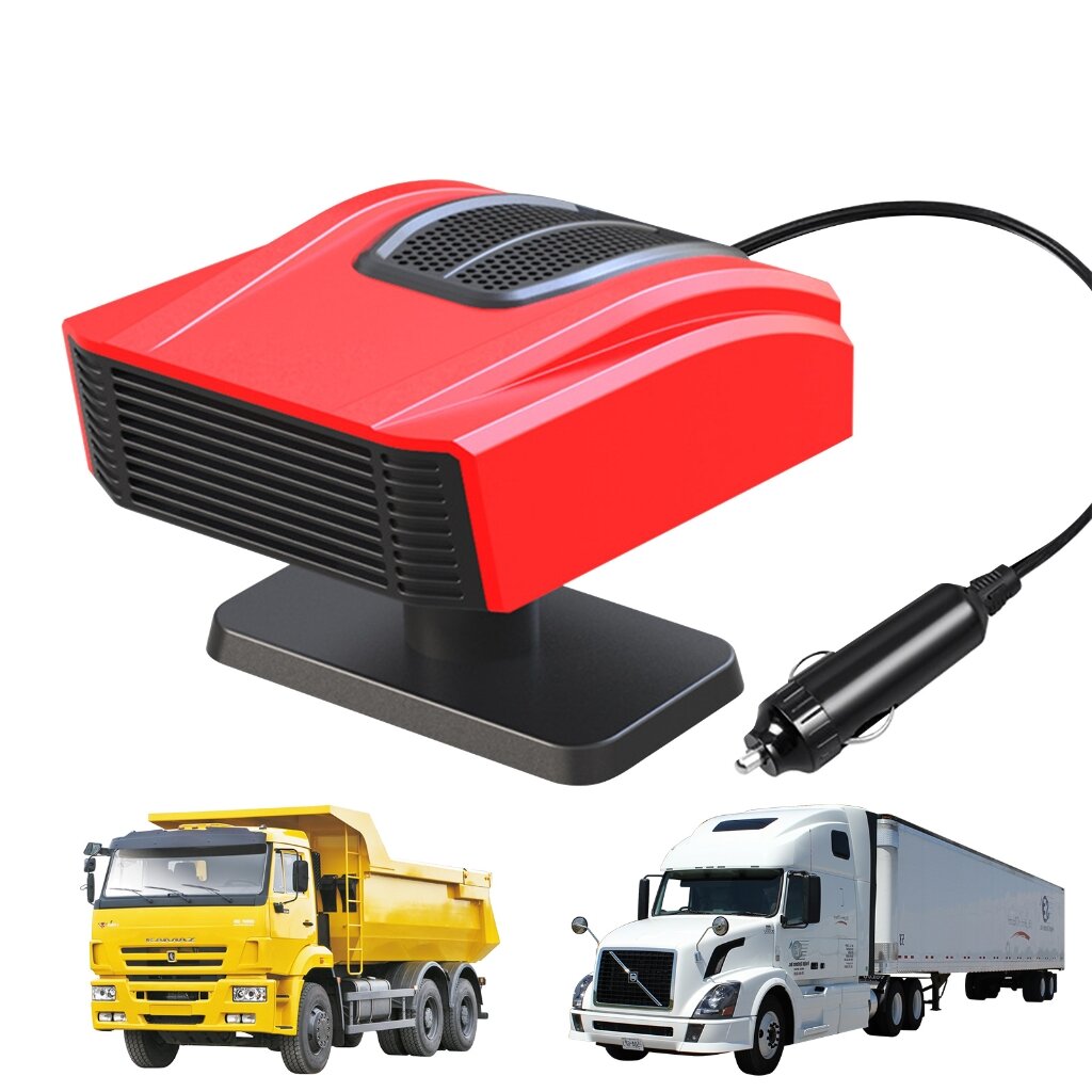 Автомобильный обогреватель (автомобильная вилка 24 В)-красный