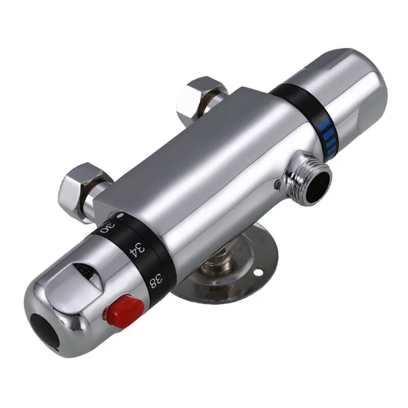 Термостатический кран, Смеситель , для ванны, душа, , хром термостат и , с термостатом,