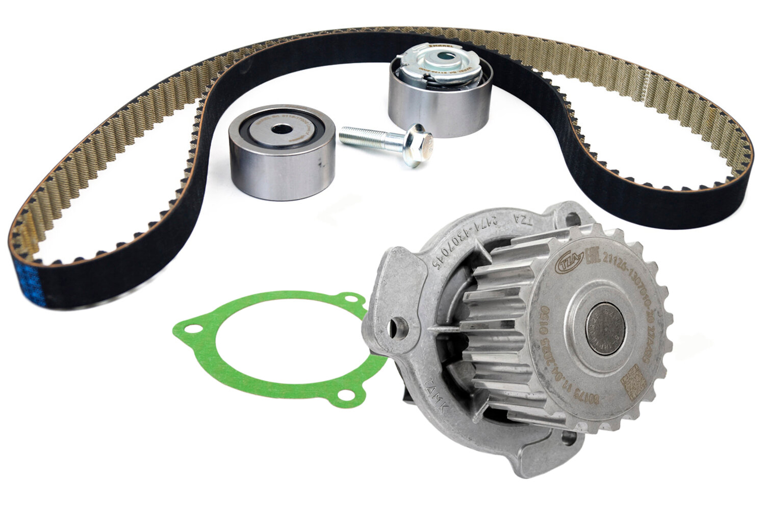 Комплект ГРМ Marel Kit Sport с помпой 21126 ТЗА серии Комфорт для 16-клапанных Лада Приора, Калина, Калина 2, Гранта, Гранта FL, Ларгус, Ларгус FL, Веста, Икс Рей, Датсун