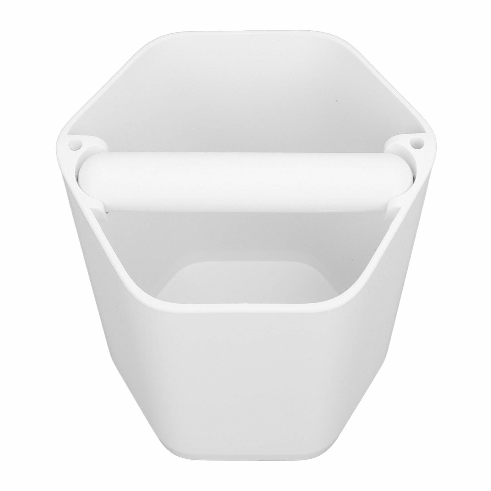 Контейнер для кофе Контейнер для кофейной гущи большой емкости с перекладиной и нескользящим основанием, белый