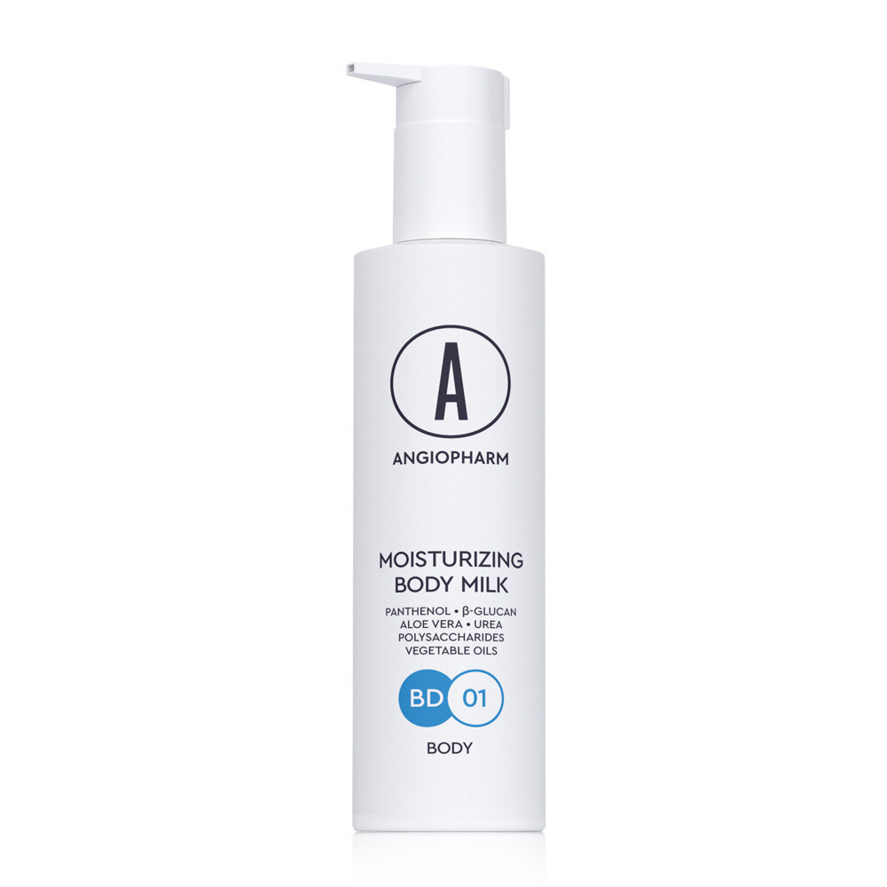 Увлажняющее молочко для тела Angiopharm MOISTURIZING BODY MILK, 200мл