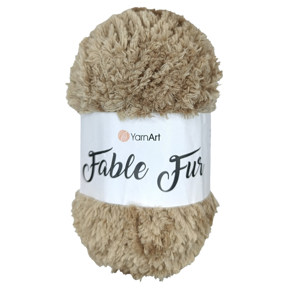 Пряжа для вязания YarnArt Fable Fur 968 бежевый 100 гр/100 м 100% микрополиэстер