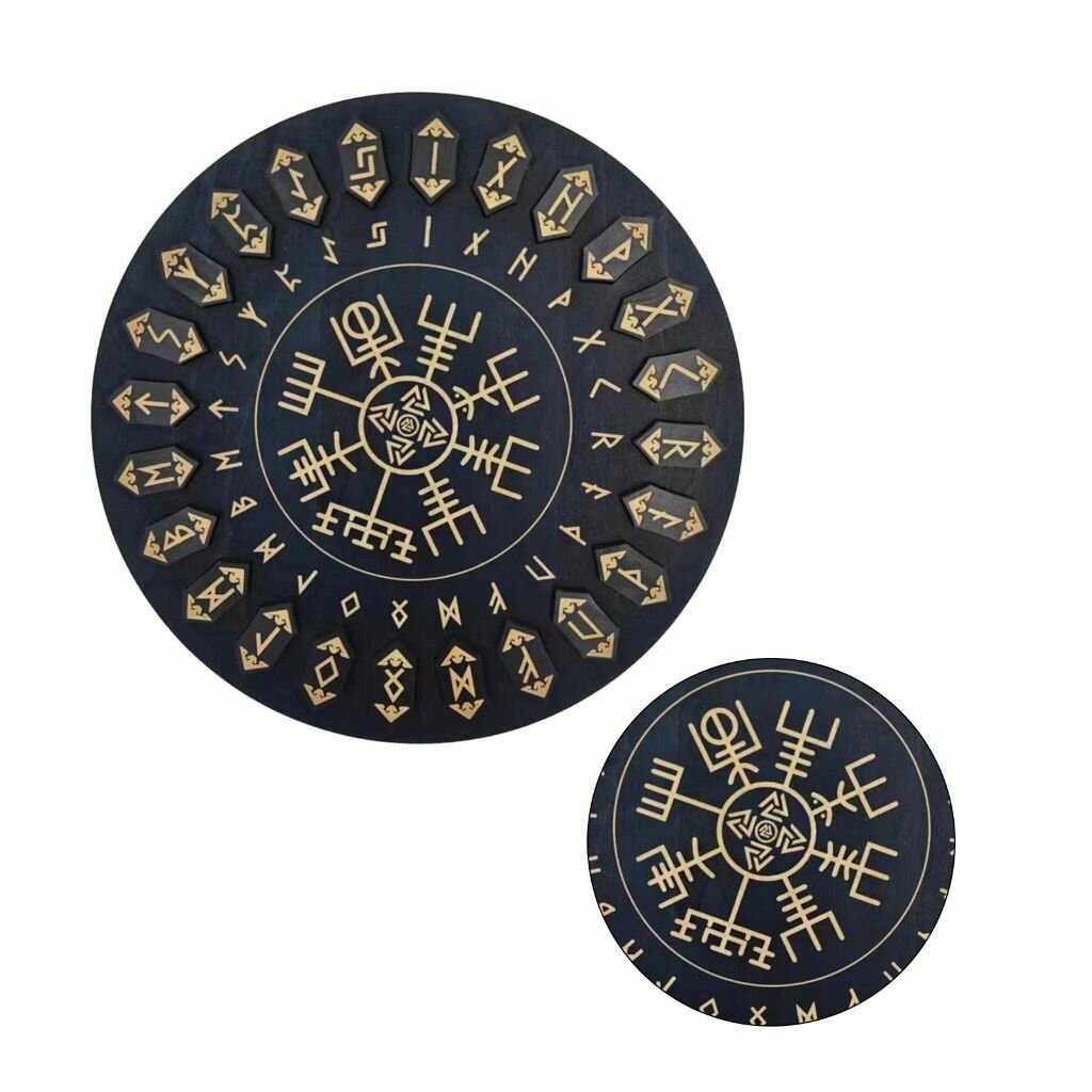 Набор рунических камней и досок из ведьминого дерева, декор для медитаций исцеления дома