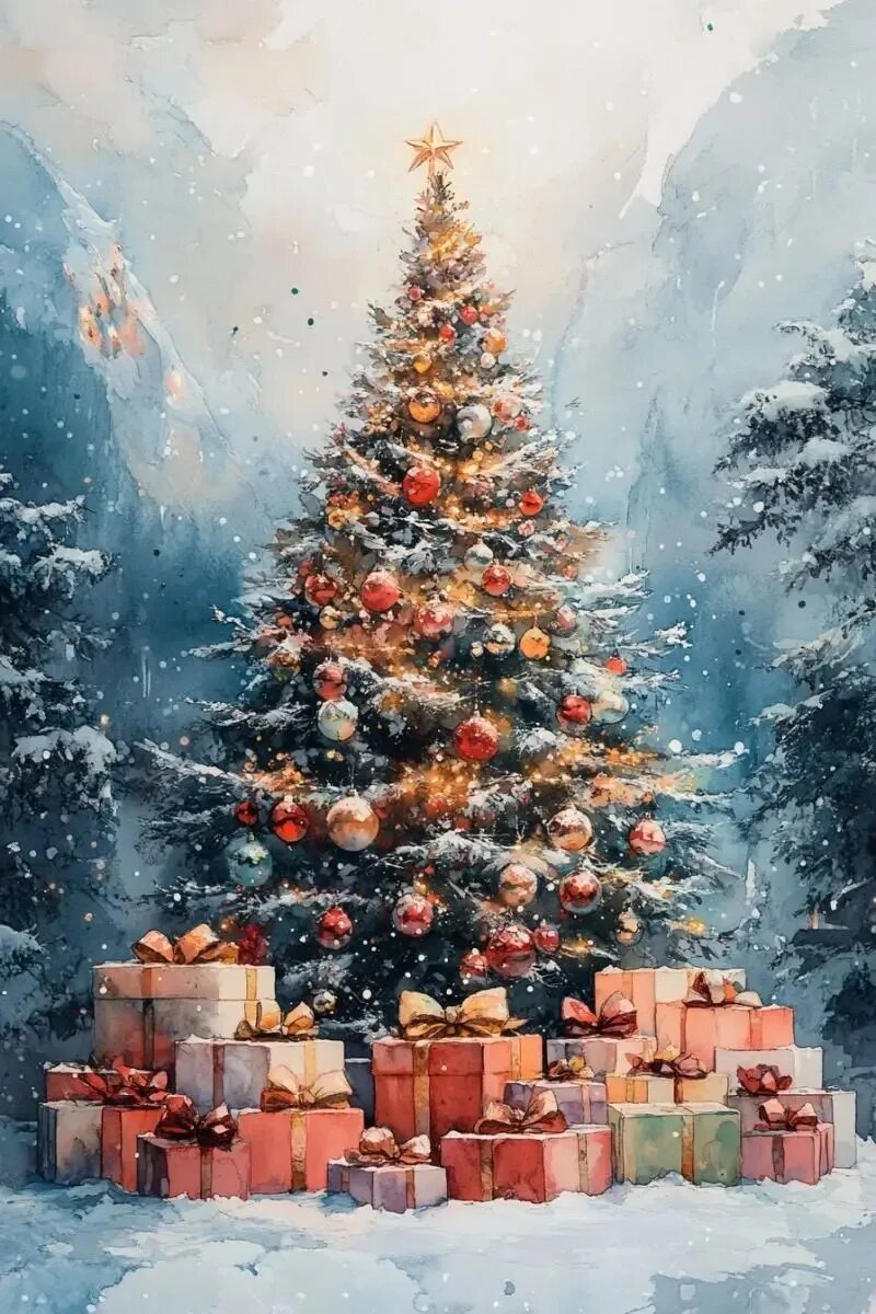 Рождественский постер 30x40см, CJ57701, без рамки