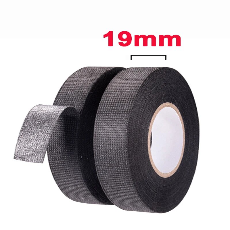 Электрическая лента, тканевая лента для автомобильной проводки, тканевая 25 meters per roll, 19mm