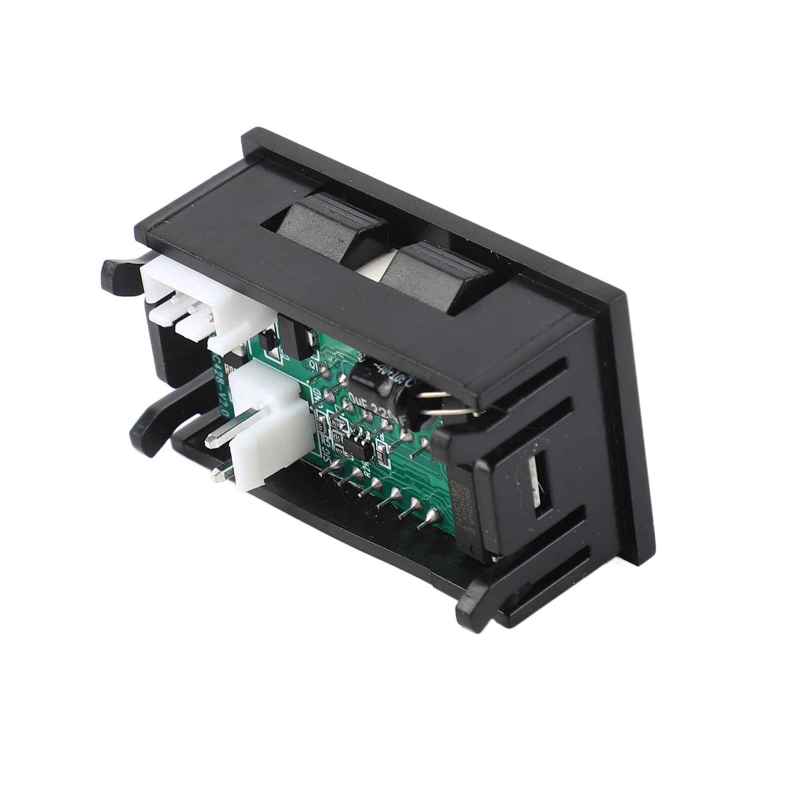 Цифровой вольтметр Амперметр 4-значный светодиодный дисплей Измеритель напряжения и тока Тестер постоянного тока 0‑200 В 10 А