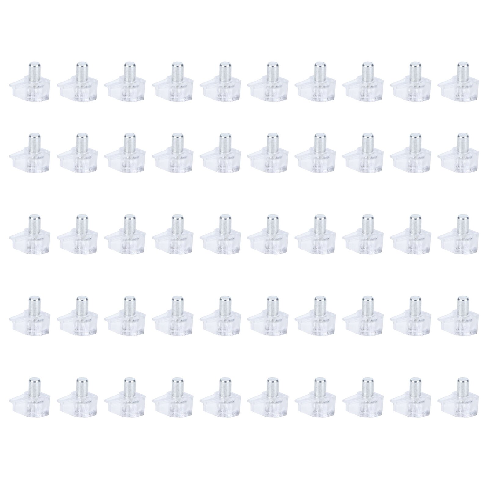 50 шт, прозрачные опорные колышки для полки, штифты для держателя полки, кронштейн, зажимы для шкафа, держатель, мебельная фурнитура