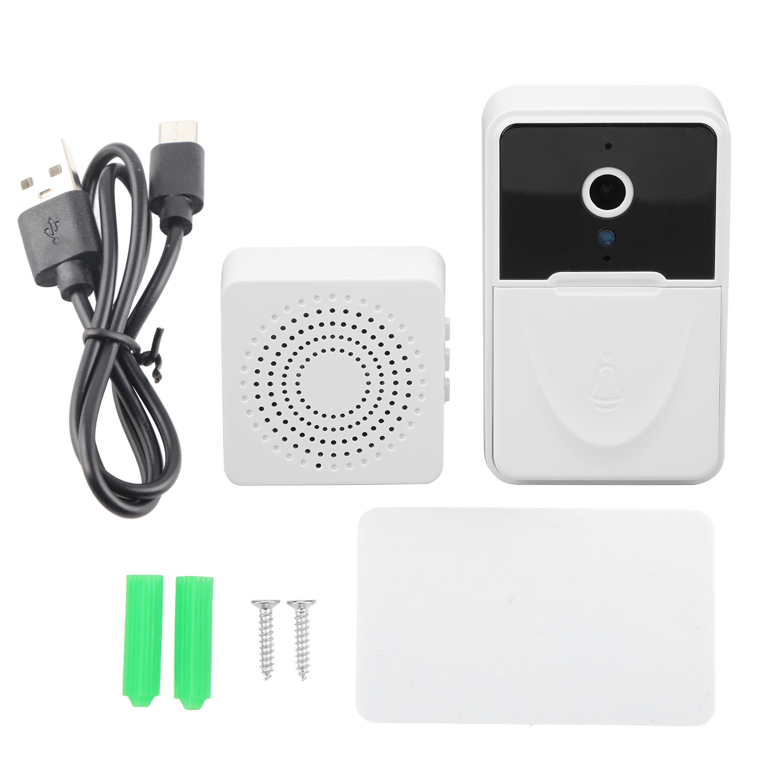 X3 Smart Video Doorled Wi -Fi Видимое двустороннее голосовое ночное видение HD Дверь Дверь Камера для дома