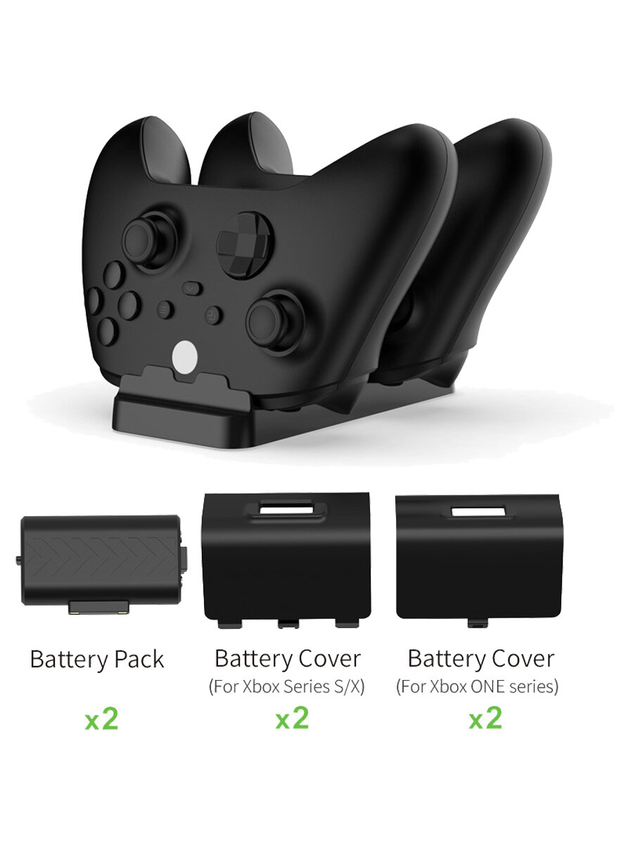 Зарядная станция геймпада для Xbox One S/X, Series S/X Dobe TYX-532X