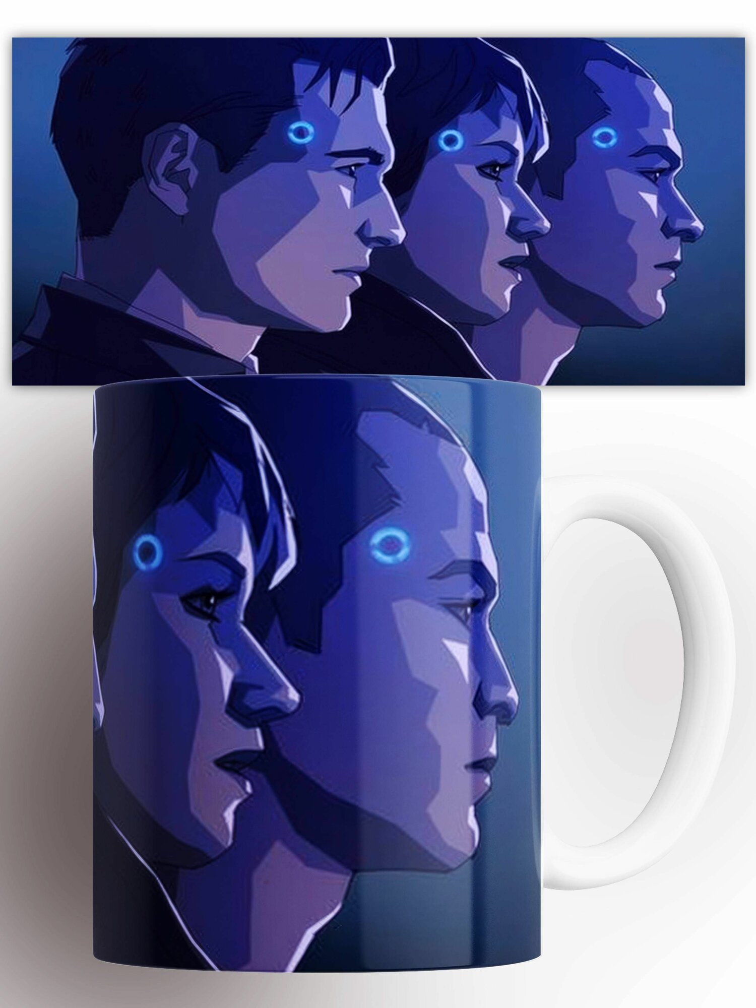 Кружка компьютерная игра Детройт Стать Человеком Detroit Become Human 330 мл