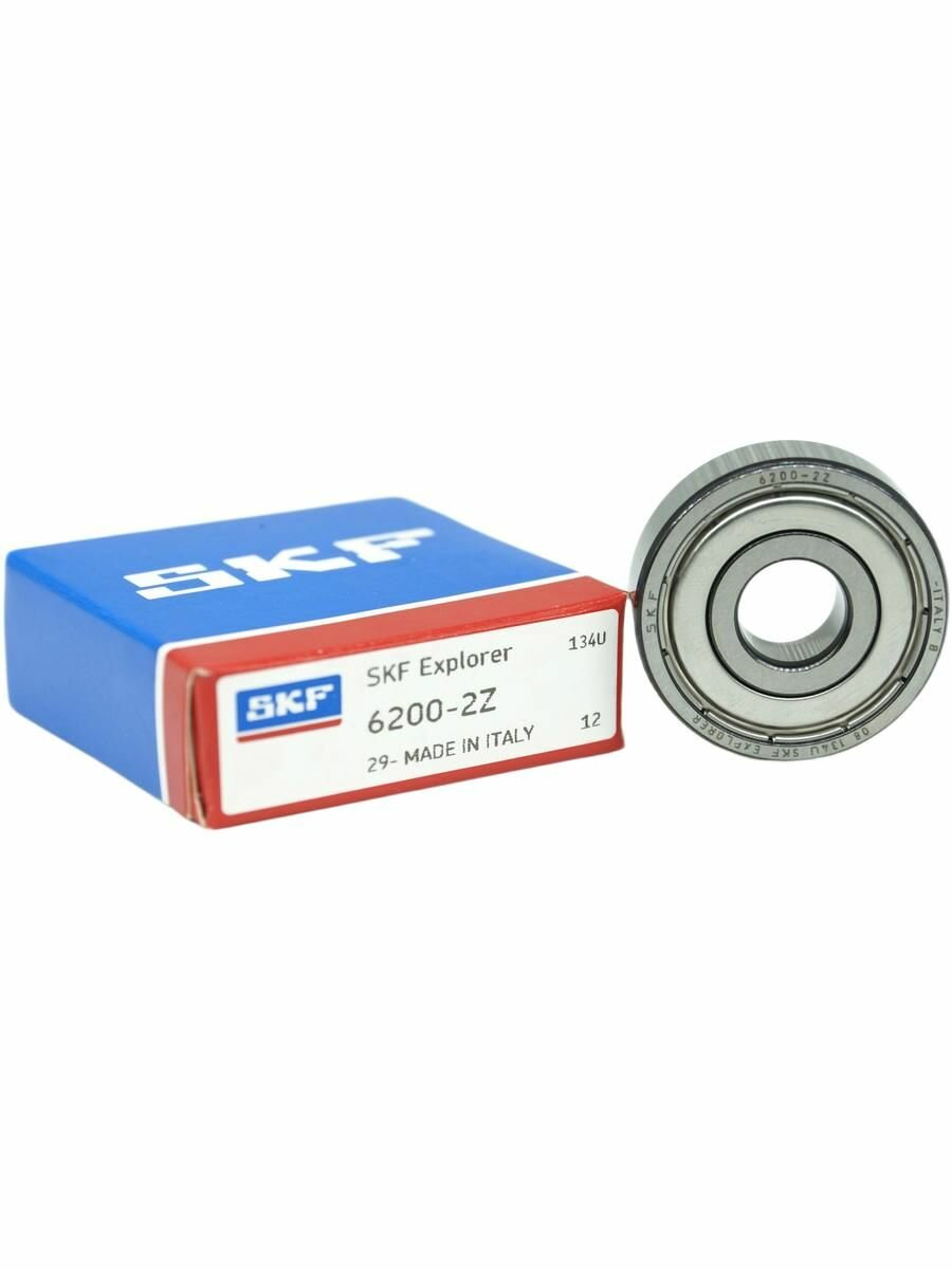 Подшипник радиальный шариковый SKF 6200-2Z (10x30x9 мм), закрытый металлом