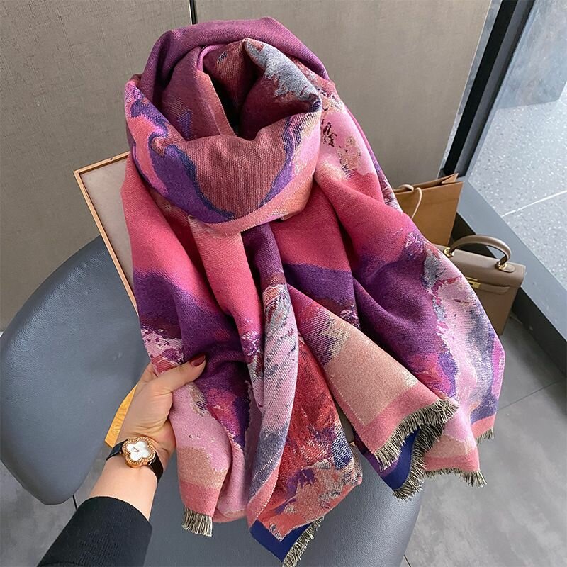 Платок ,180х60 см, Amaranth purple — фото 1