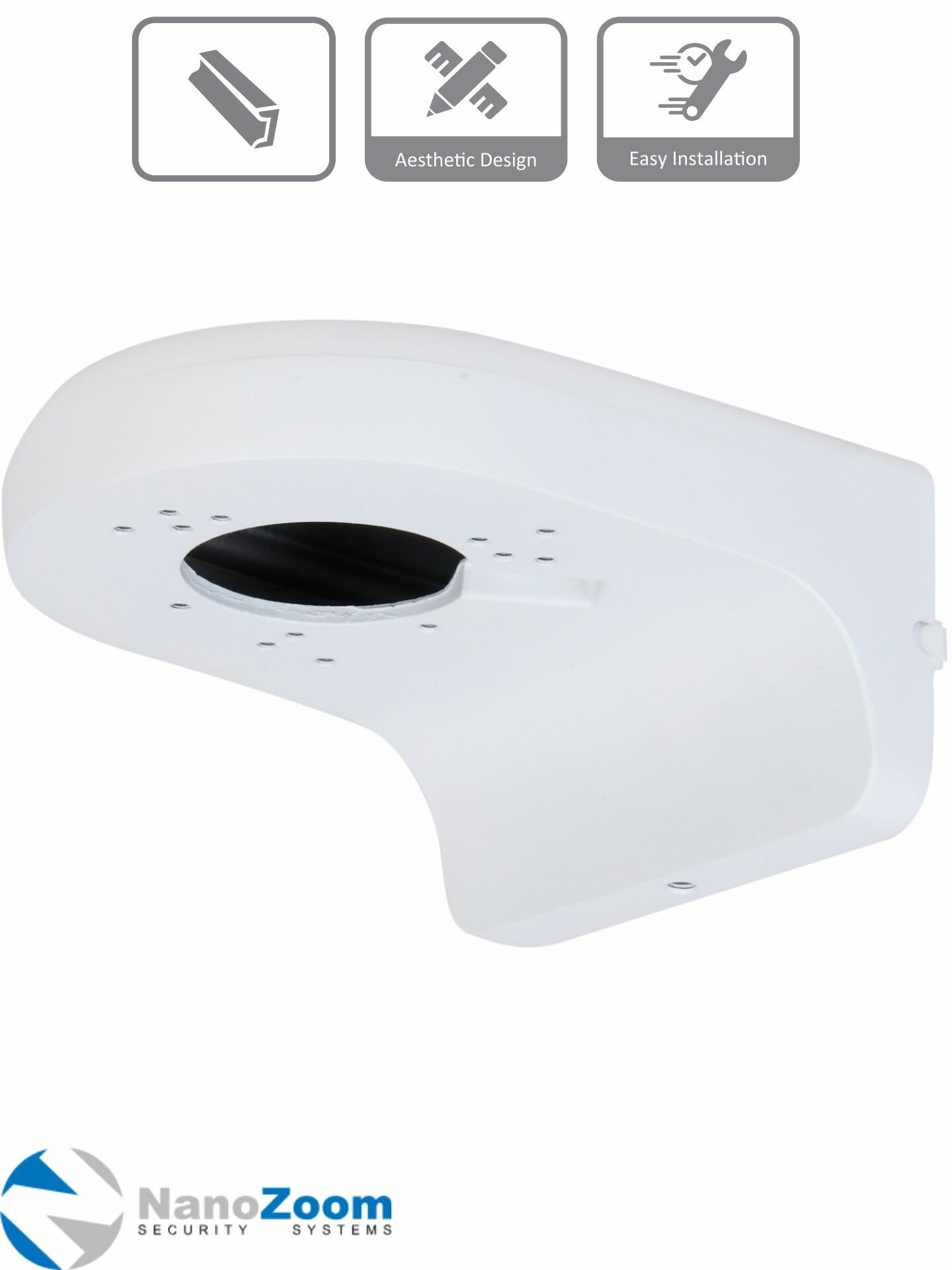 Dahua DH-PFB205W-E - крепление на стену для купольных камер видеонаблюдения, кронштейн для видеокамер