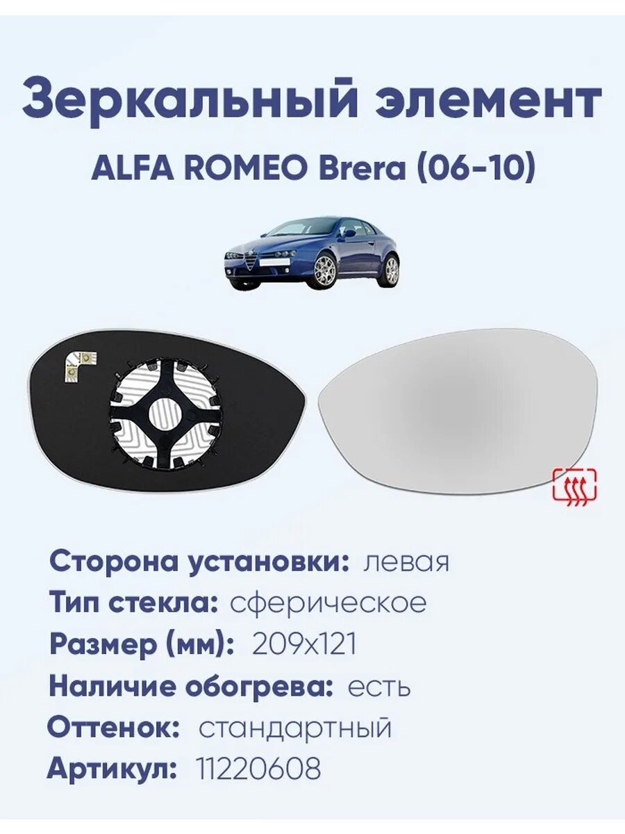 Зеркало ALFA ROMEO Brera (06-10) 11220608