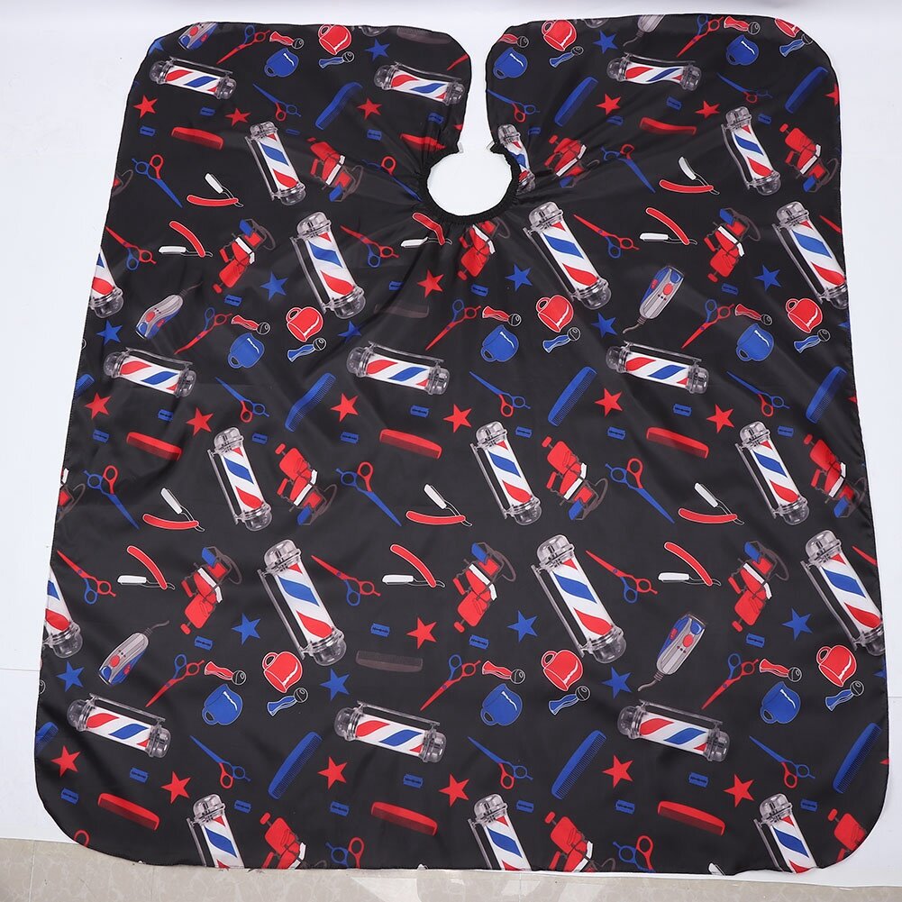 Модный парикмахерский фартук для стрижки волос, косметический инструмент, 160x140 см (черный)