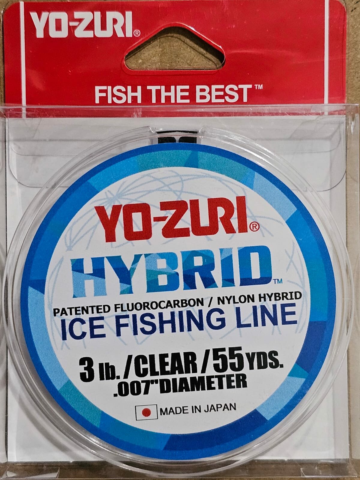 Леска монофильная Yo-Zuri Hybrid Ice 50 m (127мм) clear 3 lbs