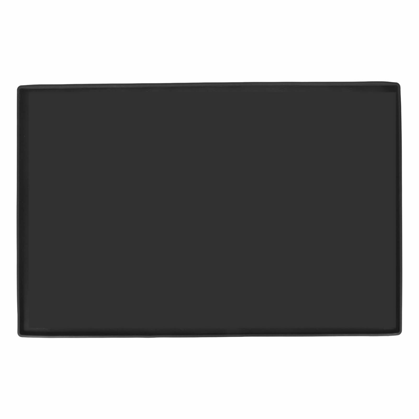 Силиконовый коврик для кормления домашних животных, предотвращающий проливание еды и воды, водонепроницаемый, черный