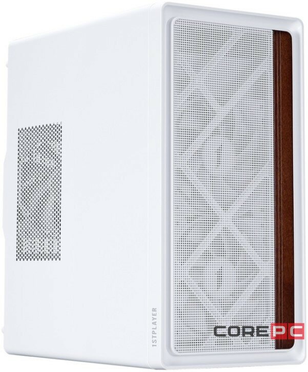 Компьютерный корпус 1STPLAYER WD1 White (WD1-WH-3F-W) USB 3.0, без подсветки, закаленное стекло
