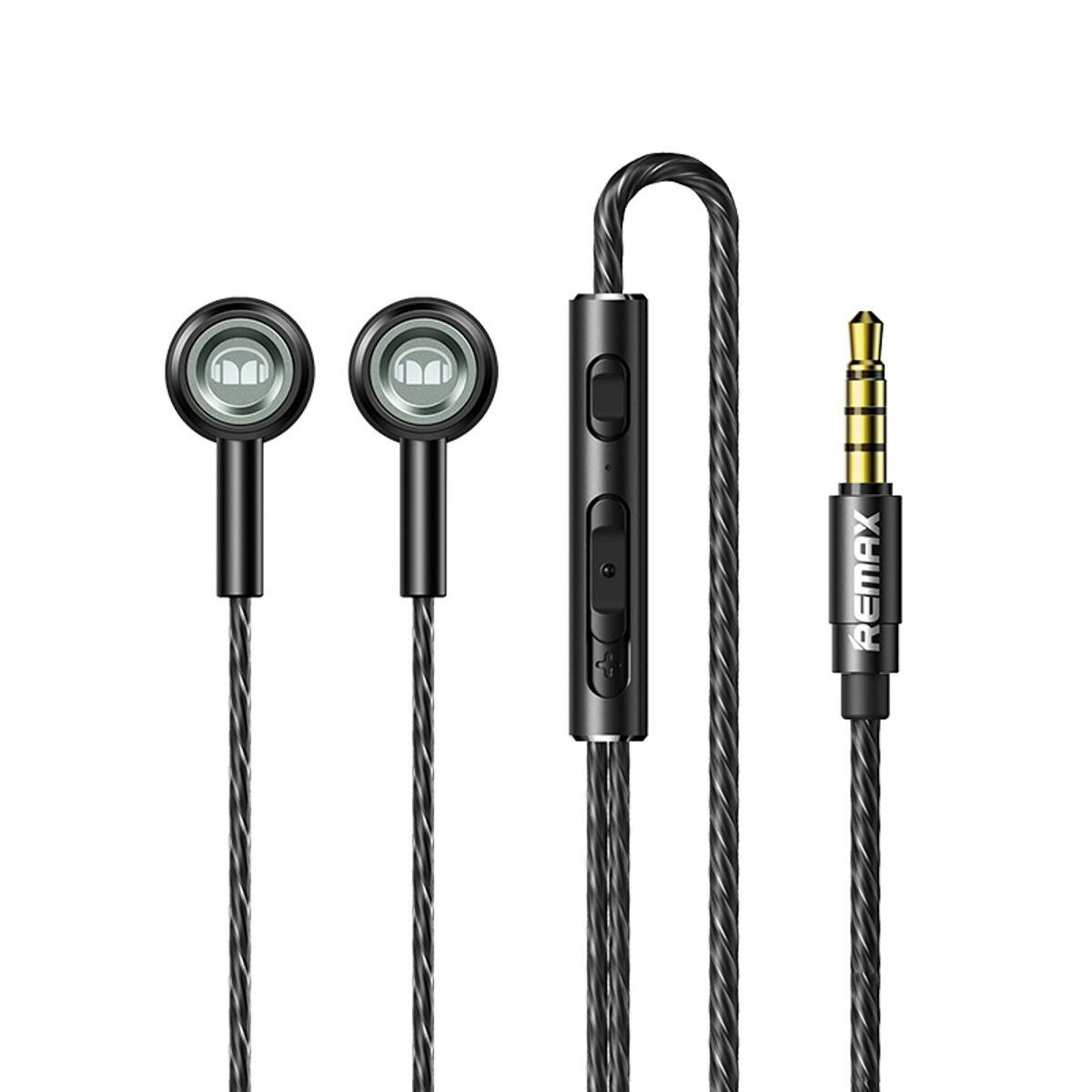 REMAX RM-598 In-Ear Monster Metal Проводные наушники с проводным управлением y MIC y Поддержка Hands-free
