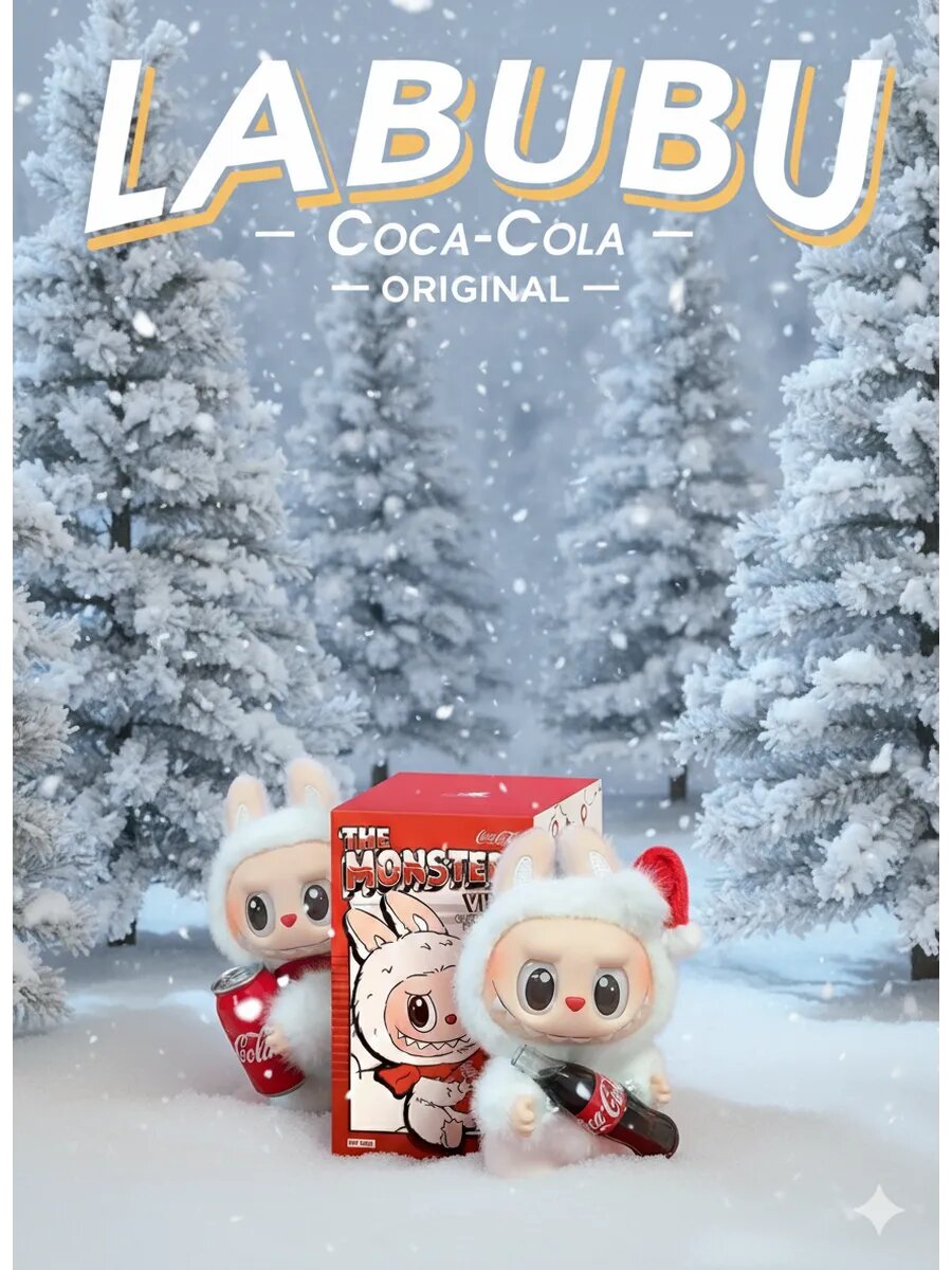 Оригинальная Лабубу игрушка Labubu мягкая, коллекционная