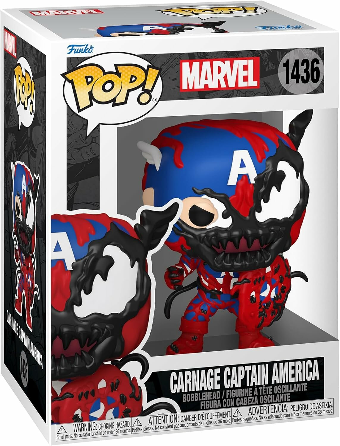 Фигурки Funko Pop - Коллекционная фигурка MARVEL Carnage Капитан Америка - Фанко 1436