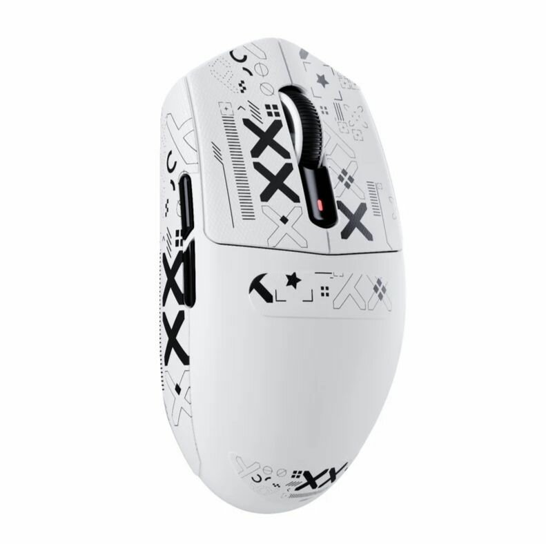 Беспроводная игровая мышь Attack Shark G3, Bluetooth + 2.4Ghz USB, PAW3311, 25000Dpi, Белый