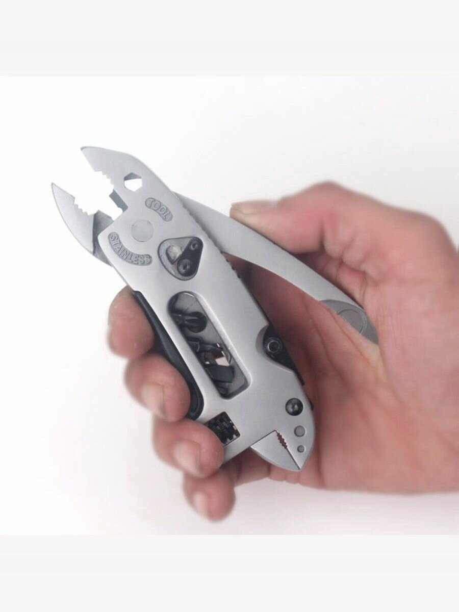 Мультитул походный - Пассатижи и Ключ разводной - 12.2см с чехлом