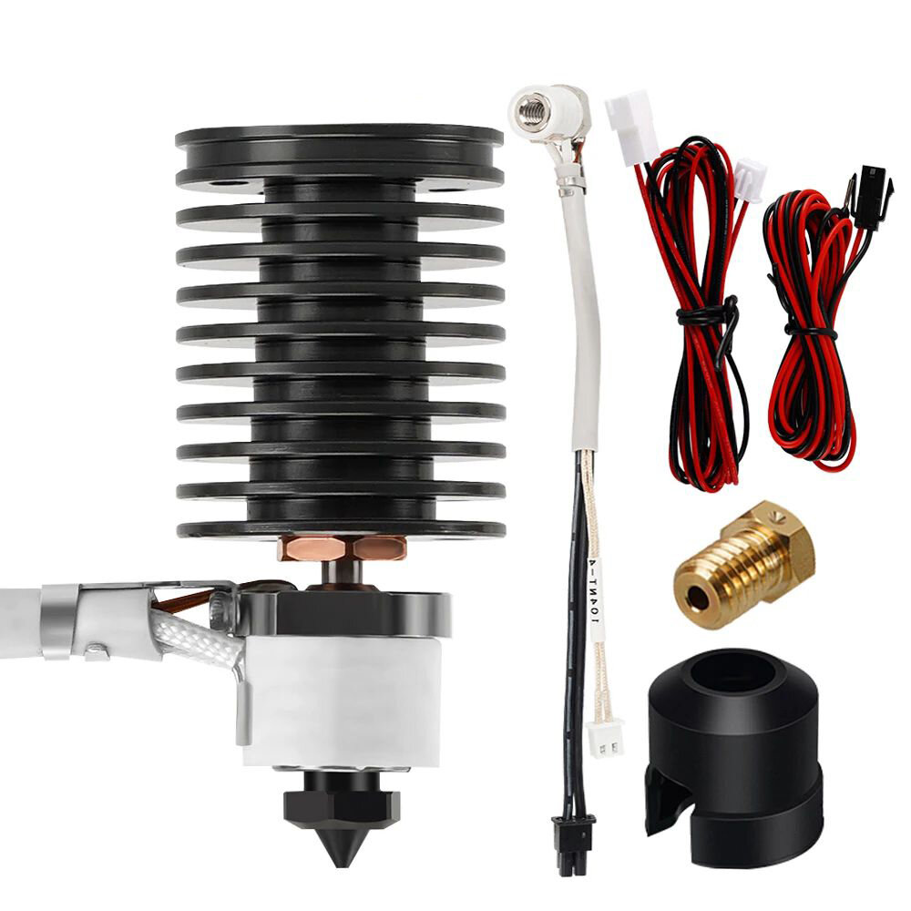 24 В 50 Вт 60 Вт V6 Hotend для 3D-принтера 0.1/0.2/2.4, биметаллическая головка с керамическим нагревательным сердечником для печатающей головки Prusa Ender3 CR10 MK3S