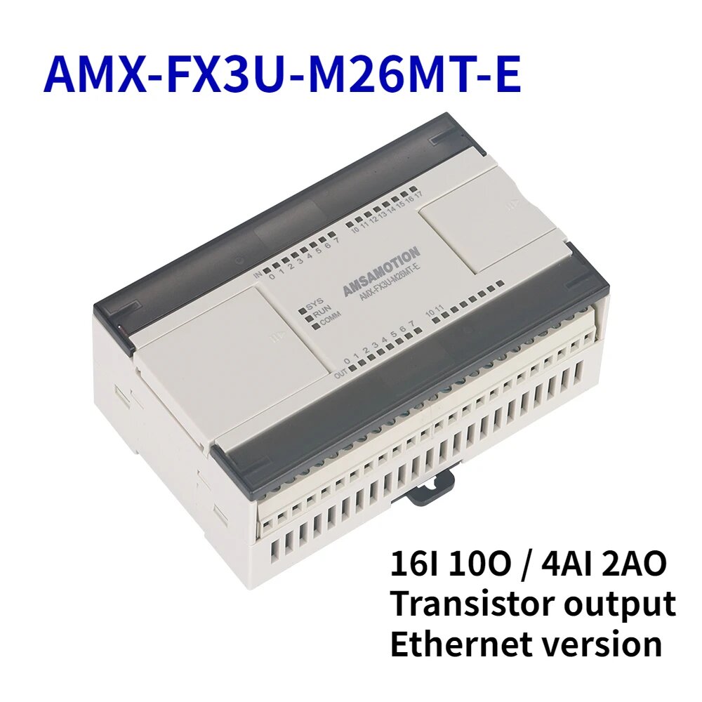 AMX-FX3U-M26MR-E PLC модуль для Mitsubishi MELSEC 4AI/2AO MODBUS AMX-FX3U-M26MT-E