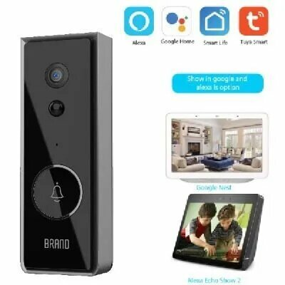 Сетевой видео-домофон, камера 1080P, детекция движения и сигнализация, двусторонняя связь, поддержка Tuya и Smart Life