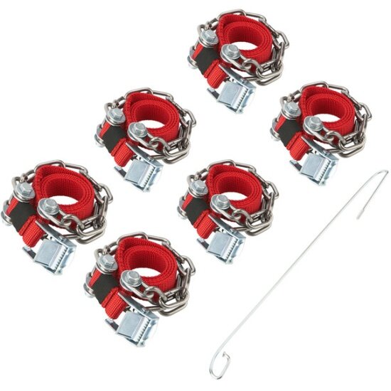 Цепи противоскольжения Rexant для легковых авто, колеса 165-205 мм, 6 шт.