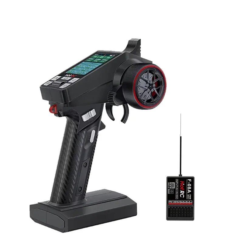 HOTRC Радиопередатчик 2,4 ГГц для RC автомобиля и лодки CT8A TX