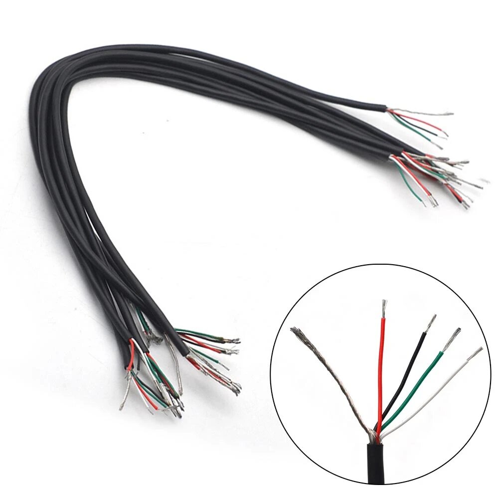 Экранированный кабель для гитары 350 мм