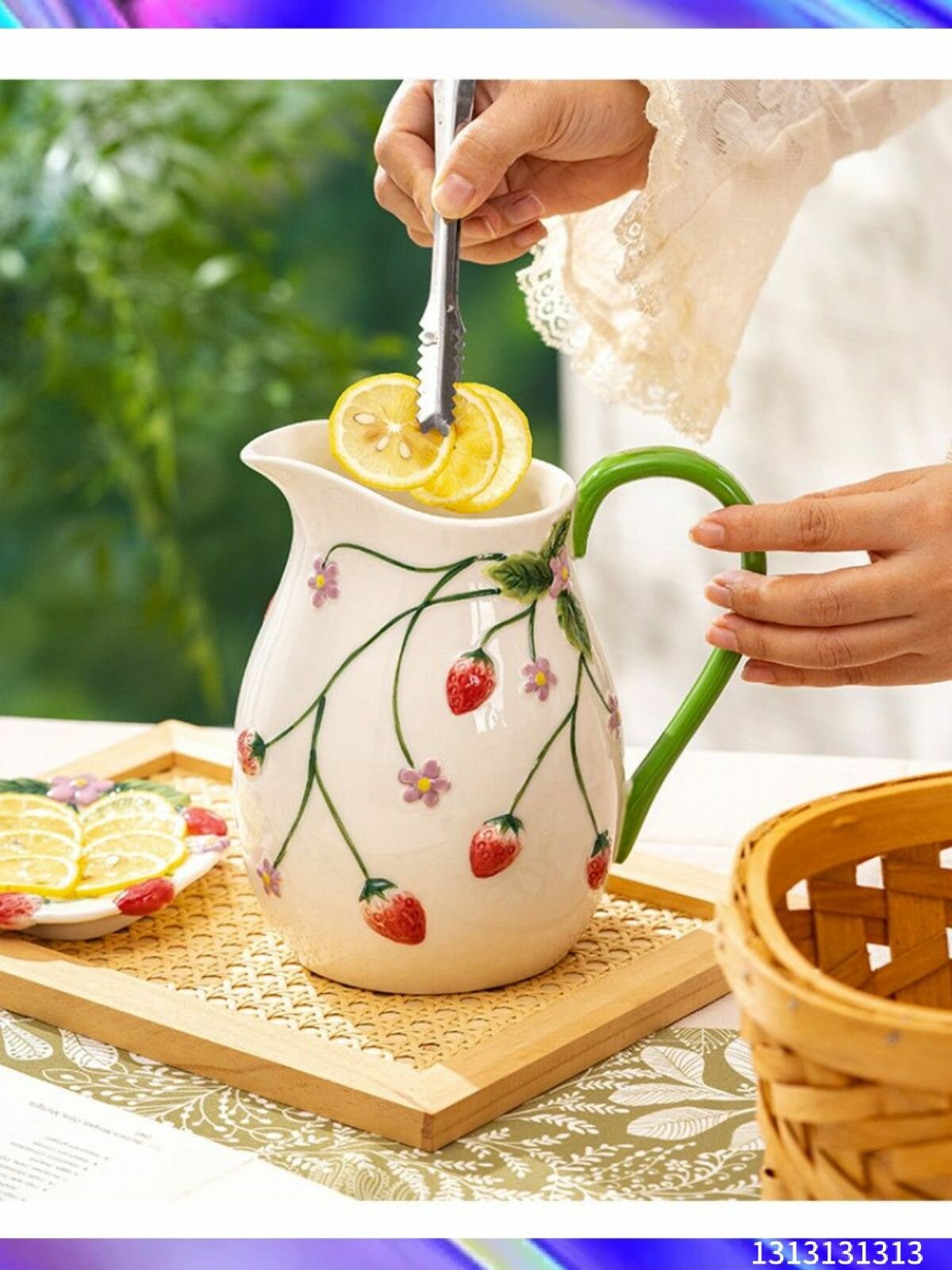 Эксклюзивный малиновый кувшин 1.7 л