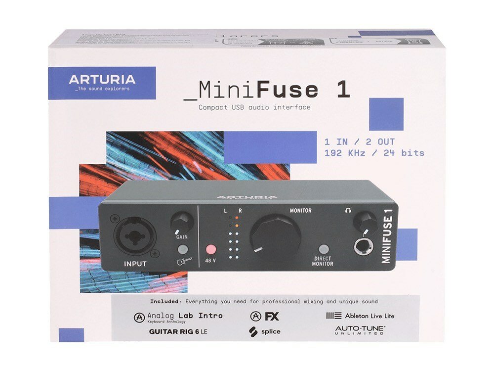 Arturia MiniFuse 1 Black Аудиоинтерфейс — фото 1