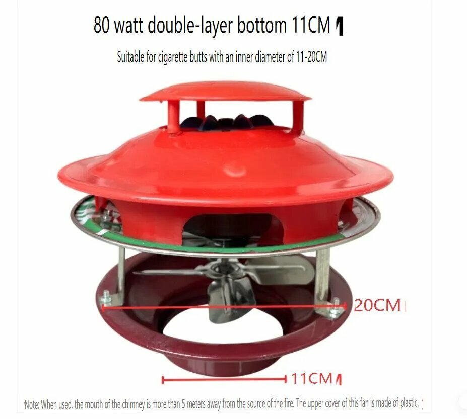 Вентилятор с индуцированной тягой к дымоходу мощностью 220 В 50 Гц мощностью 80 Вт